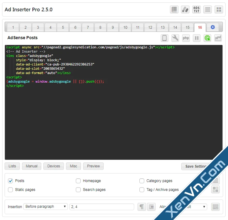 Ad Inserter Pro - Advanced WordPress Ads Management Plugin - 2.7.28 ...