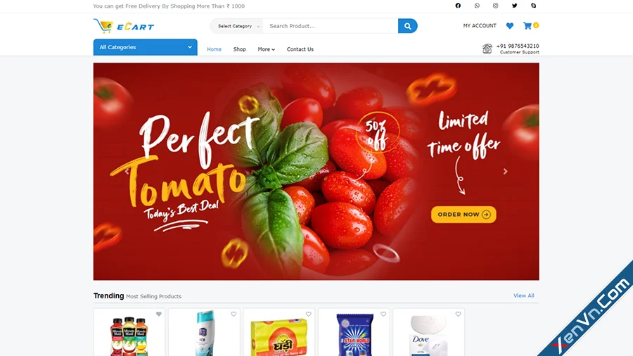 eCart Web - eCommerce Store Website with Laravel - 5.0.2 | XenVn.Com