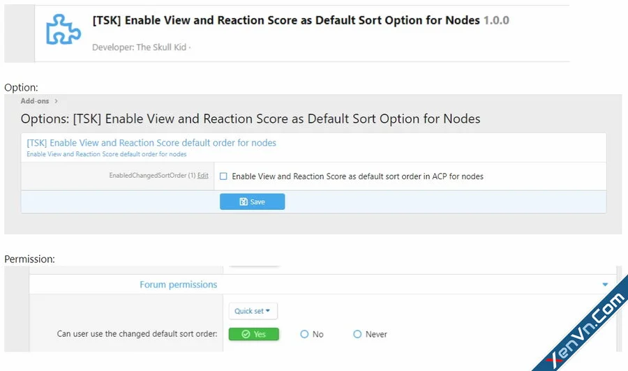 Enable View And First Post Reaction Score Default Sort 4 Nodes - XF2 ...