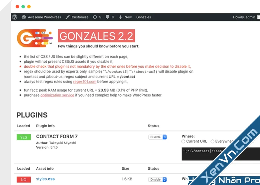Gonzales - Speed up WordPress Plugin - 2.3 | XenVn.Com Gonzales - Speed up WordPress Plugin - 2.3 | XenVn.Com