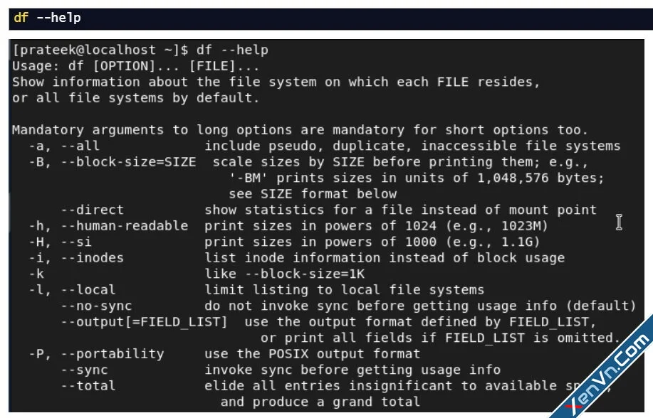 How To Check The Disk Space On Linux XenVn Com