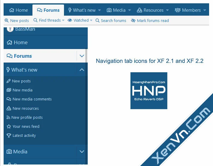 Navigation tab icons for XF 2.1 and XF 2.2 | XenVn.Com
