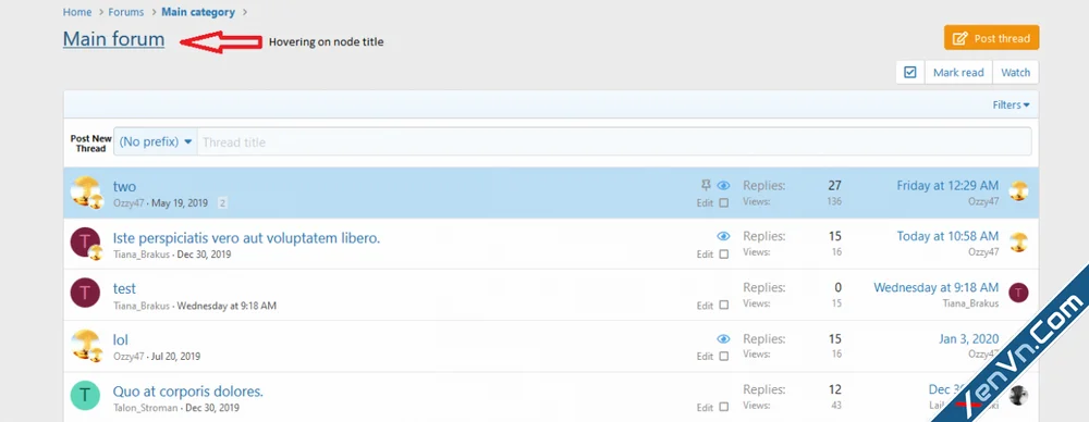 [OzzModz] Make Thread And Node Titles Linked - Xenforo 2 - 2.0.1 | XenVn.Com