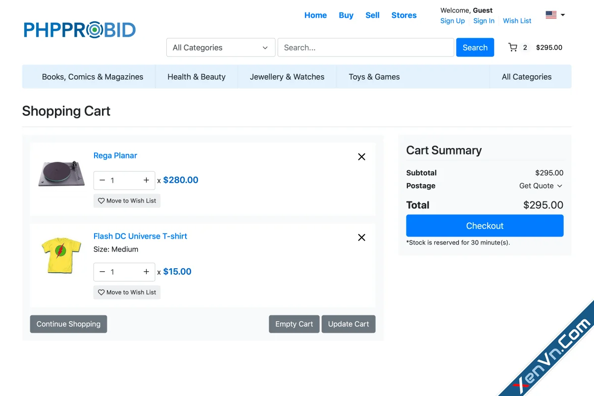 PHP Pro Bid - Online Auction Script Software - 8.3 | XenVn.Com