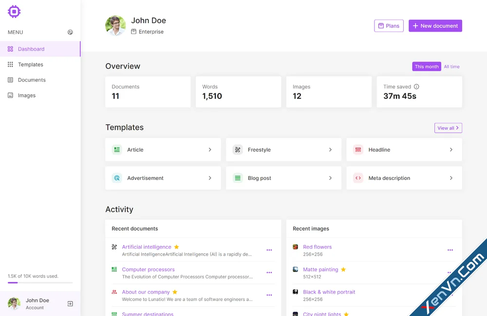 phpContent - AI Content Generator Platform - 1.3.0 | XenVn.Com
