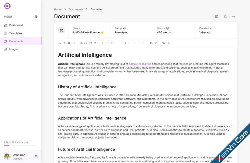 phpContent - AI Content Generator Platform - 1.3.0 | XenVn.Com