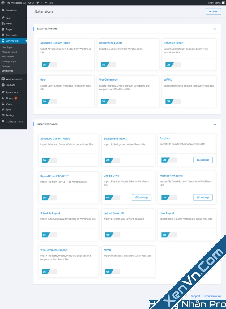 Woo Import Export - Wordpress - 5.3.7 | XenVn.Com Woo Import Export - Wordpress - 5.3.7 | XenVn.Com