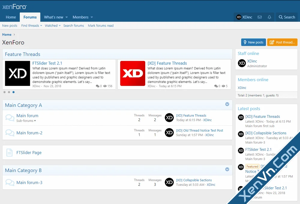 [XD] Feature Threads - Xenforo 2 - 1.0.4 | XenVn.Com