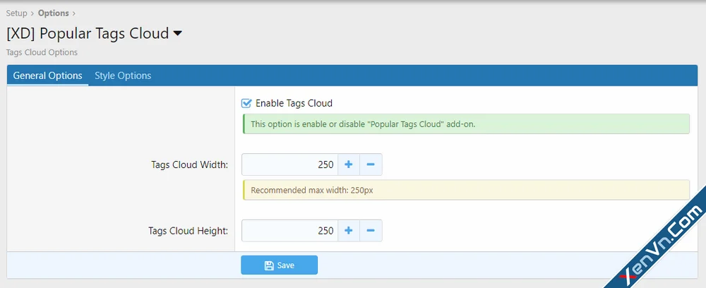 [XD] Popular Tags Coud - Xenforo 2 - 1.0.1 | XenVn.Com