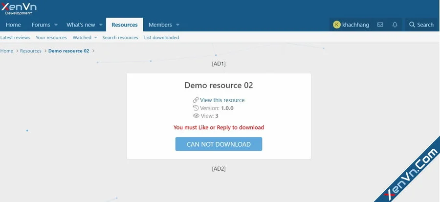 Xenforo Limit Resource Download & Log | XenVn.Com