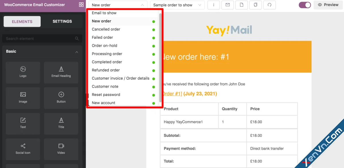 YayMail Pro - WooCommerce Email Customizer - 3.1.5 | XenVn.Com YayMail Pro - WooCommerce Email Customizer - 3.1.5 | XenVn.Com